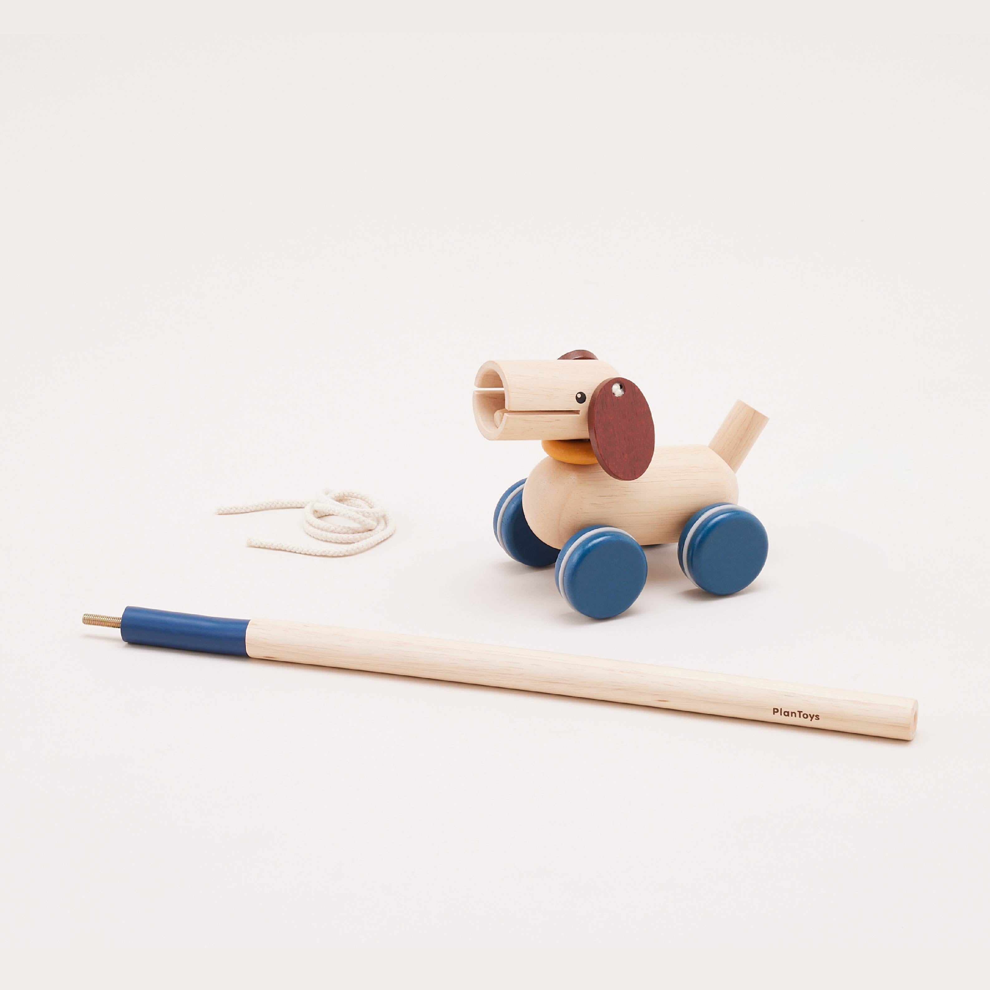 PRYNWAN พรินวัน I Plantoys Push & Pull Puppy | ของเล่นไม้ สุนัขลากจูง - PRYNWAN