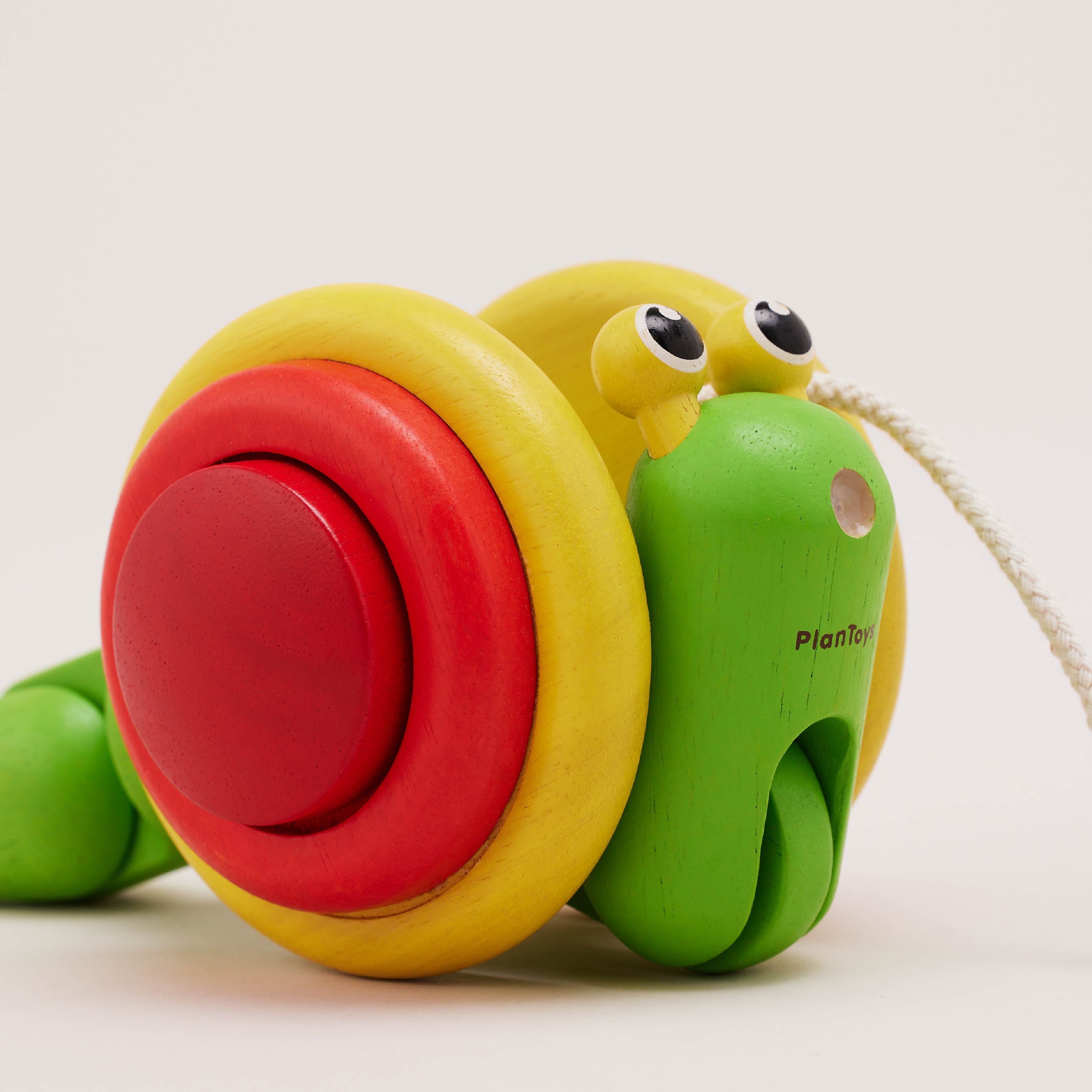 PRYNWAN พรินวัน I Plantoys Pull-Along Snail | ของเล่นไม้ หอยทากลากจูง ...